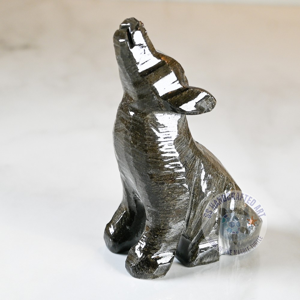Wesley the Marble Wolf - SS HANDART SHOP RETAIL
